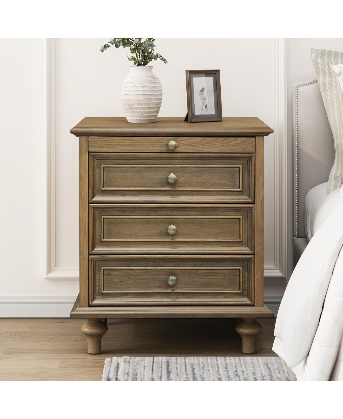 Click here for Streamdale Furniture Farmhouse 4-Drawer Nightstand... prices