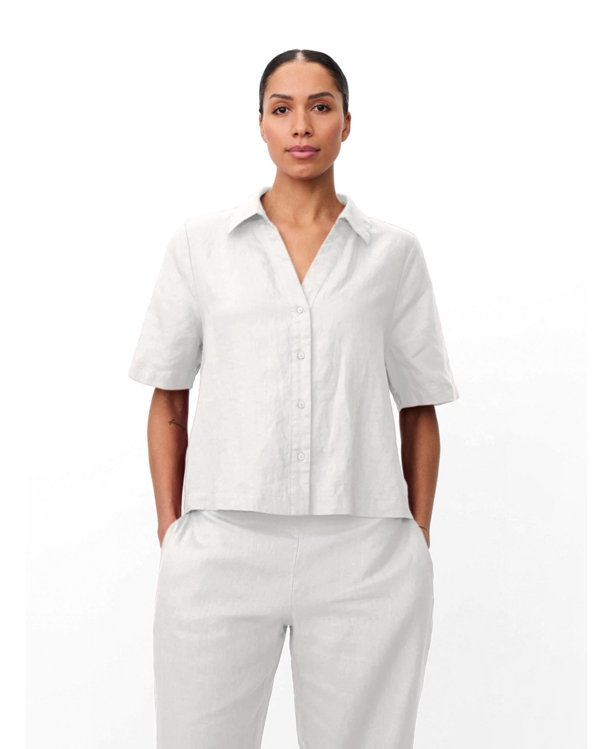 Click here for Masai Copenhagen Womens Mairyssa Smock Back Linen... prices