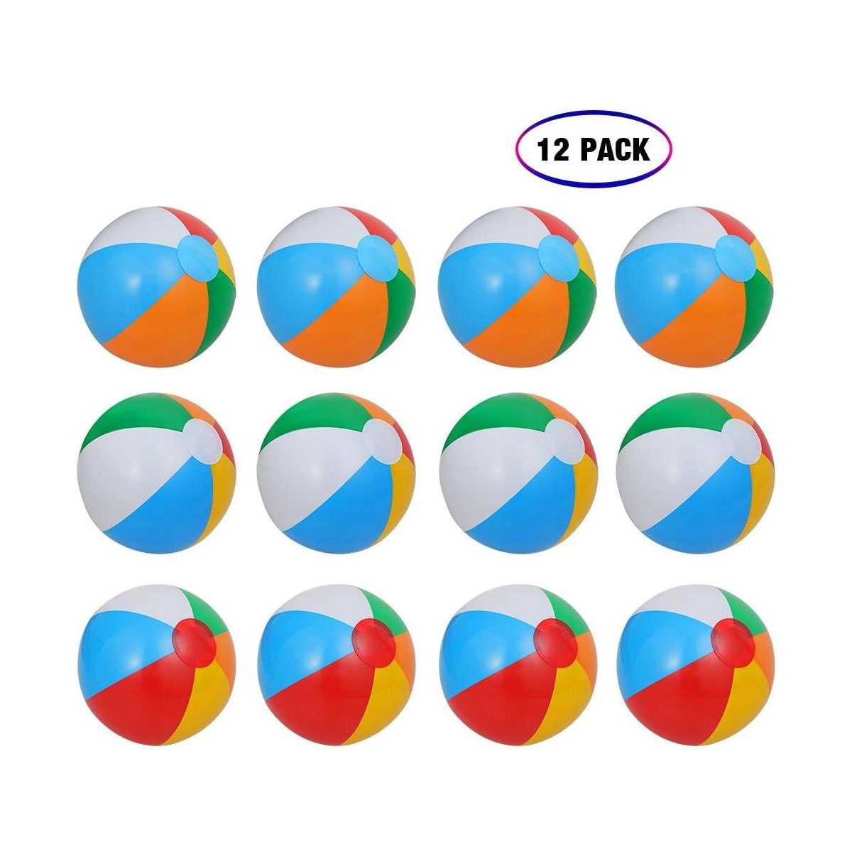 Click here for homfan Inflatable Rainbow Beach Balls  10  Multico... prices