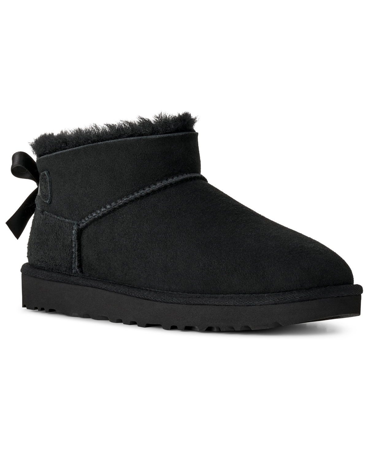 Click here for Ugg Womens Ultra Mini Bailey Bow Round Toe Booties... prices