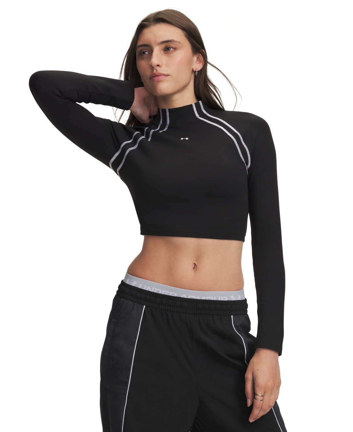 Click here for Under Armour Womens Motion Long-Sleeve Mock Neck T... prices