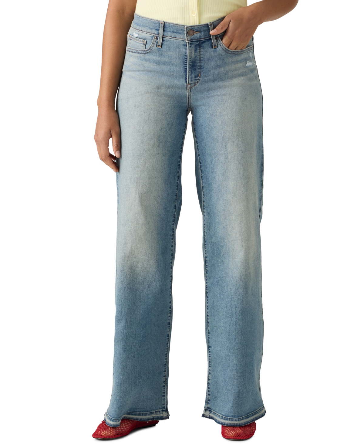 Click here for Levis Womens 318 Shaping Stellar-Stretch Wide-Leg... prices