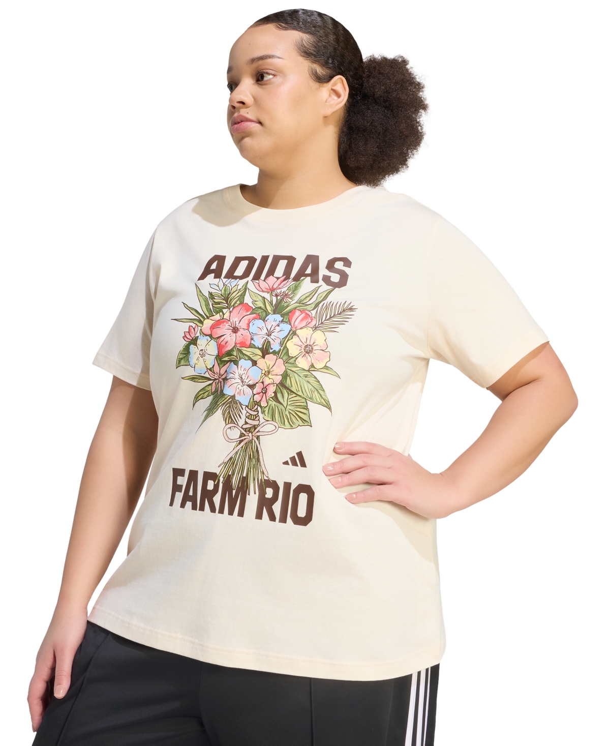 Click here for adidas Plus Size Rio Graphic Crewneck T-Shirt - Ec... prices