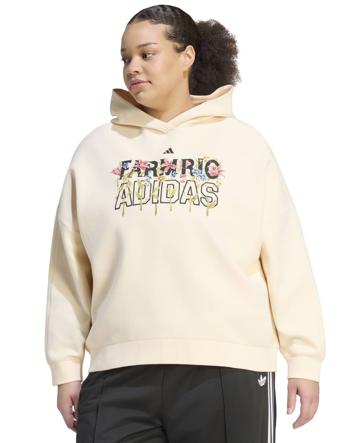 Click here for adidas Plus Size Rio Hooded Pull-On Sweatshirt - E... prices