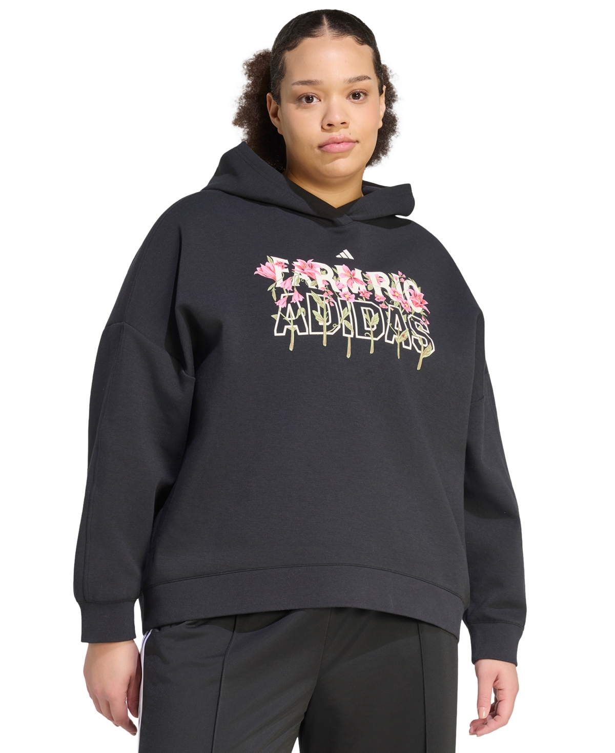 Click here for adidas Plus Size Rio Hooded Pull-On Sweatshirt - B... prices