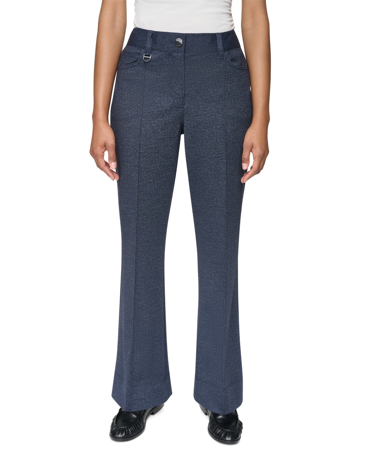 Click here for Dkny Womens High-Rise Straight-Leg Full-Length Pan... prices