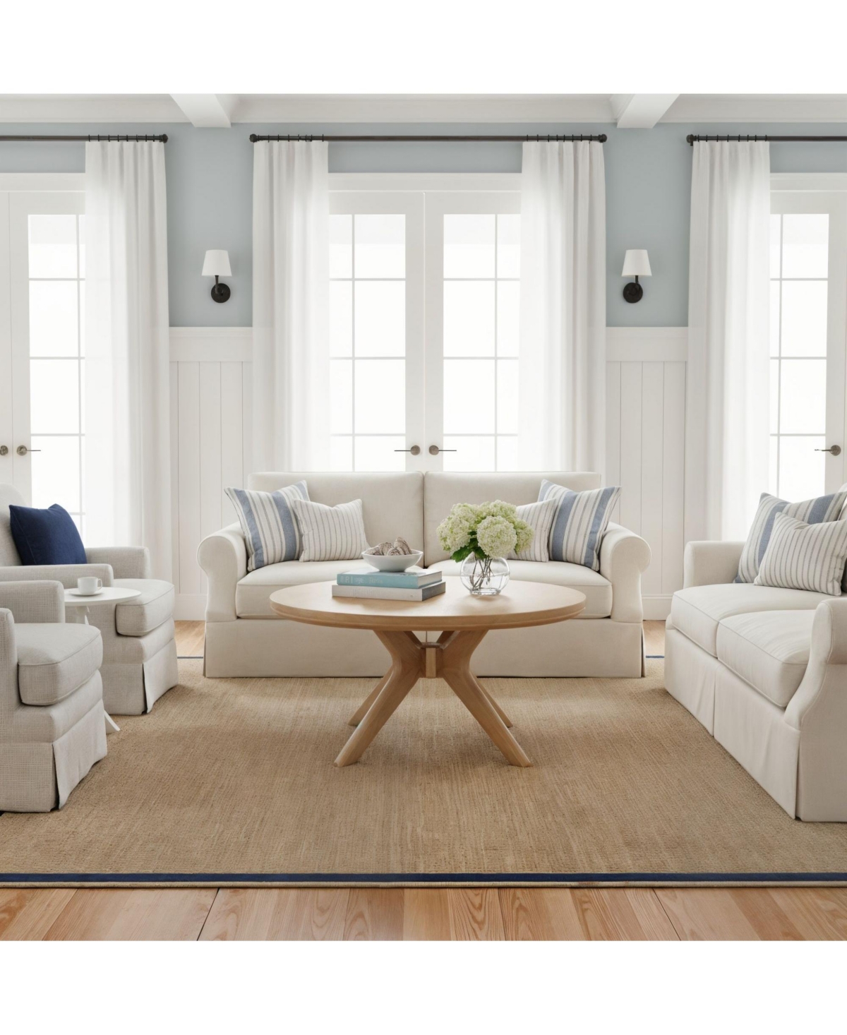 Click here for Sunset Living Furniture Cross Leg Round Coffee Tab... prices