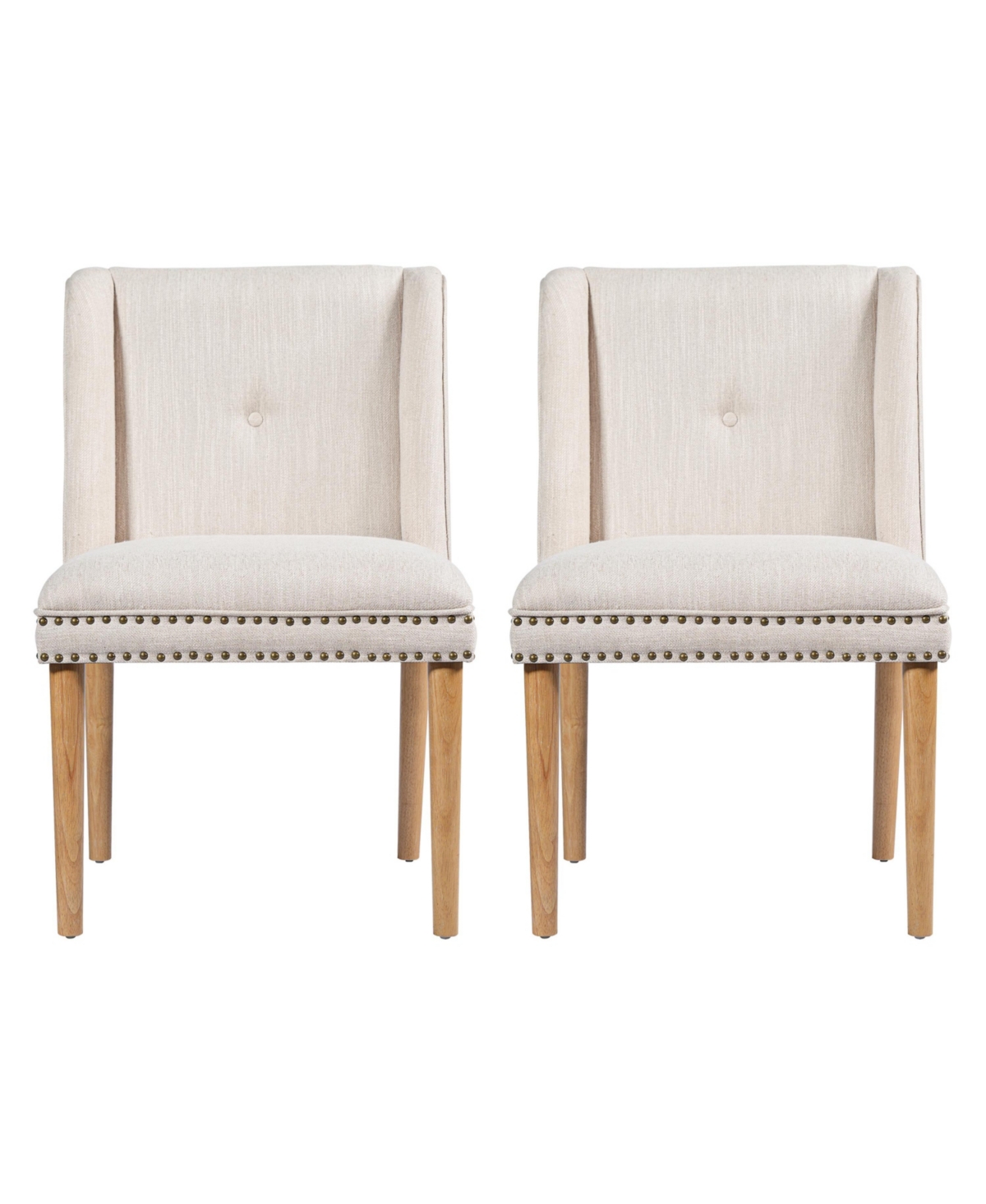 Click here for Boyel Living 2-Piece Wingback Dining Chairs  Fabri... prices