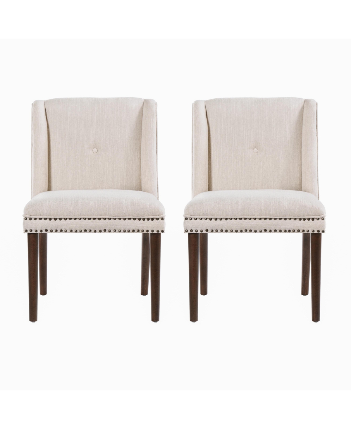 Click here for Boyel Living 2-Piece Wingback Dining Chairs  Fabri... prices