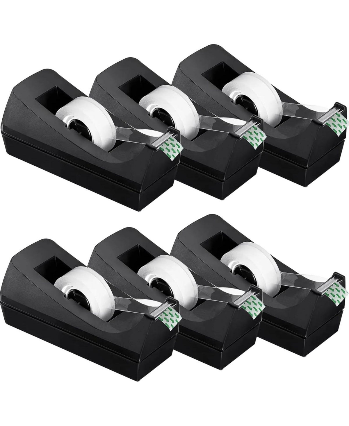 Click here for Danrong 6 Pack Clear Tape Dispenser Set Non Slip B... prices