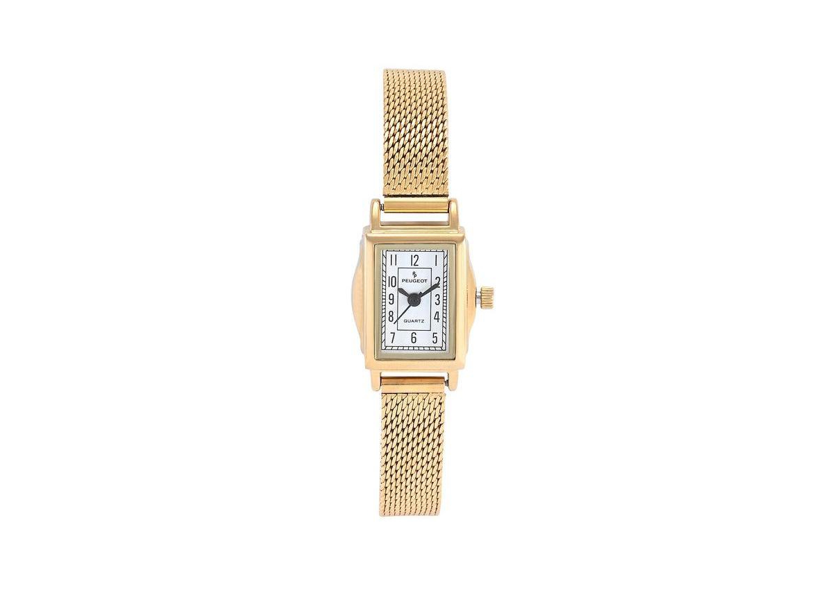 Click here for Peugeot Womens Vintage 14K Gold-Plated Rectangular... prices
