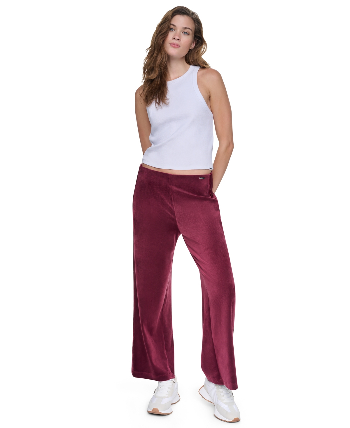 Click here for Dkny Jeans Petite Velour Wide-Leg Pull-On Pants -... prices