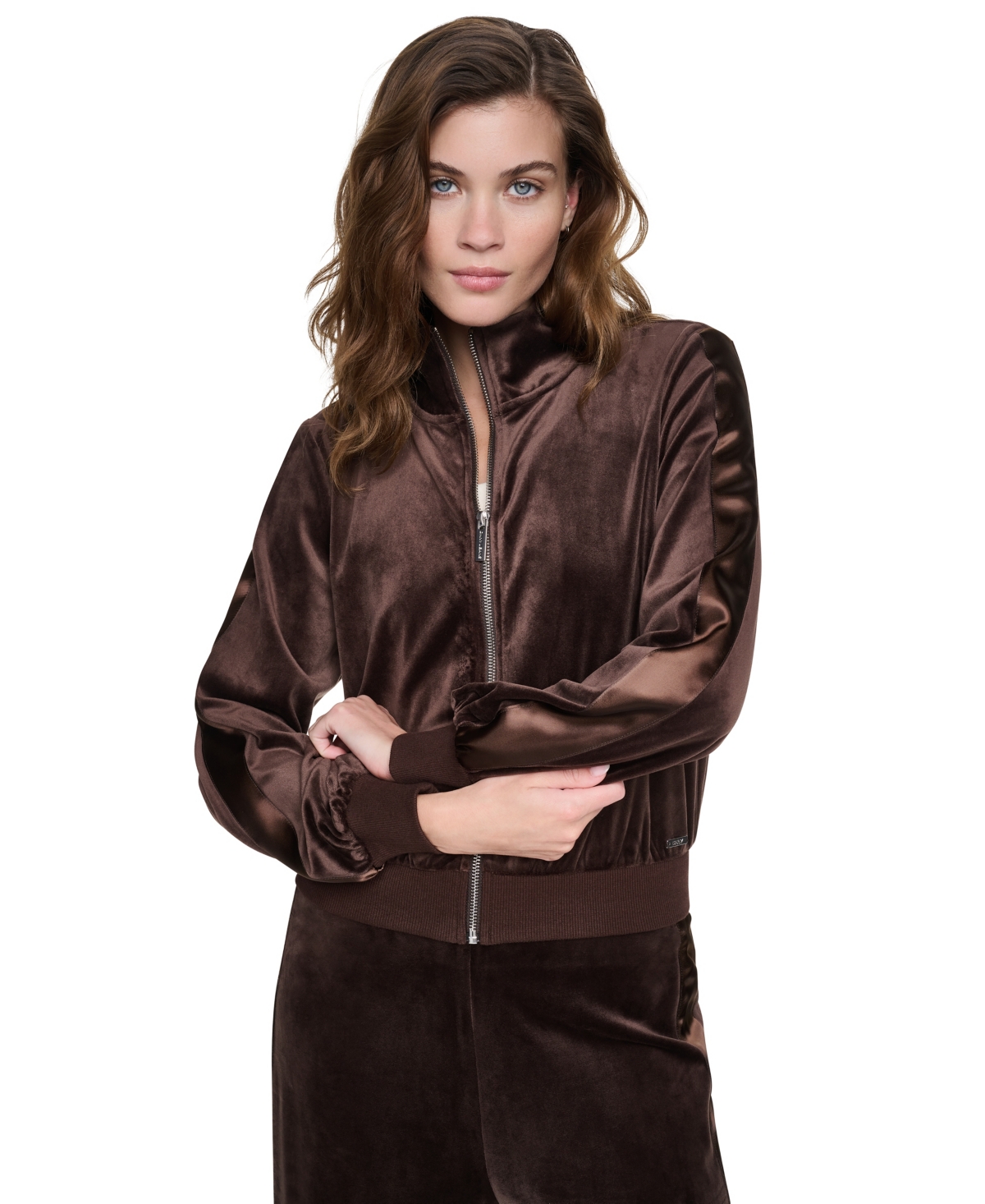 Click here for Dkny Jeans Petite Mock-Neck Zip-Front Jacket - Esp... prices