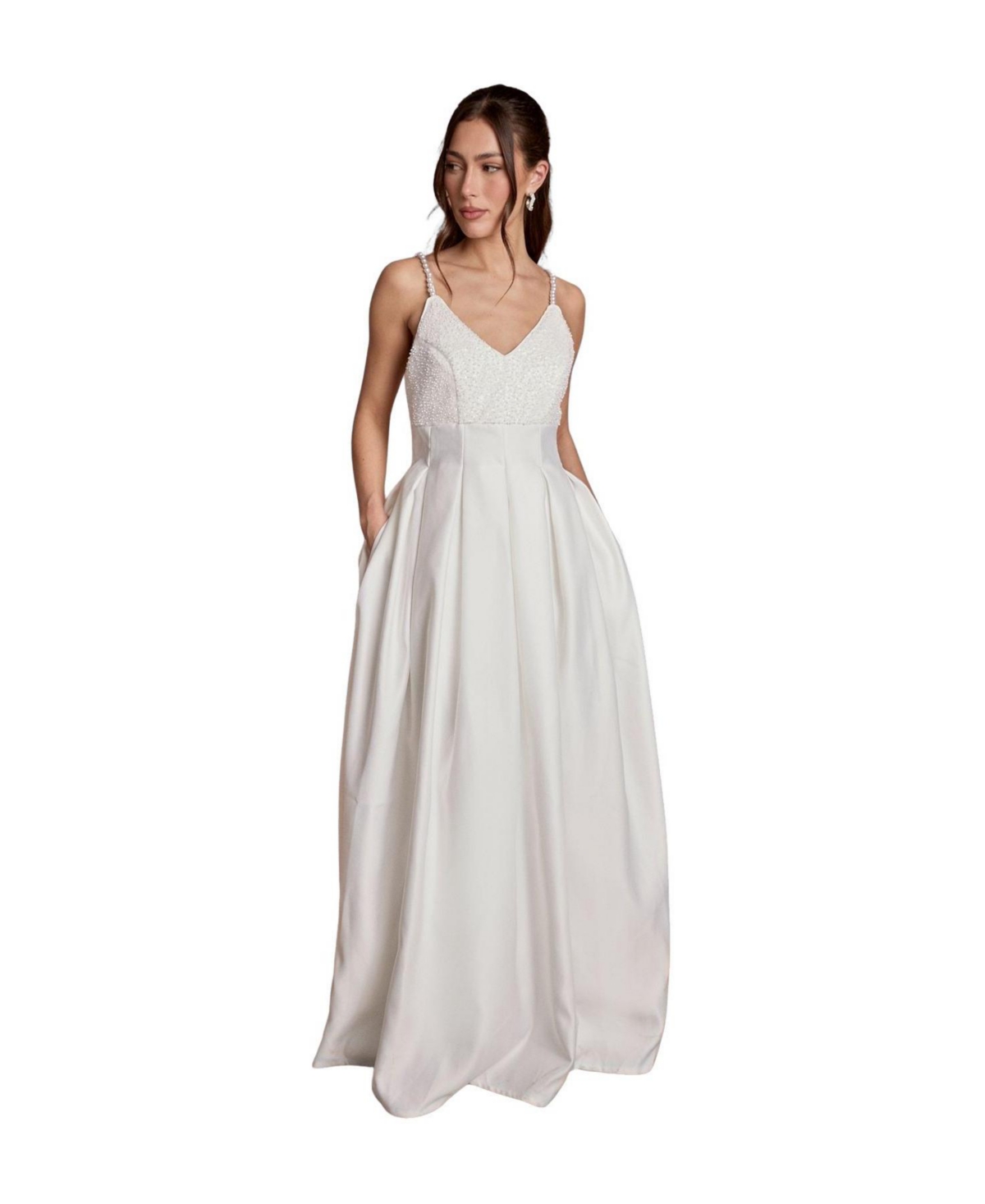 Click here for Coast Womens Beaded Bodice A-Line Wedding Dress -... prices
