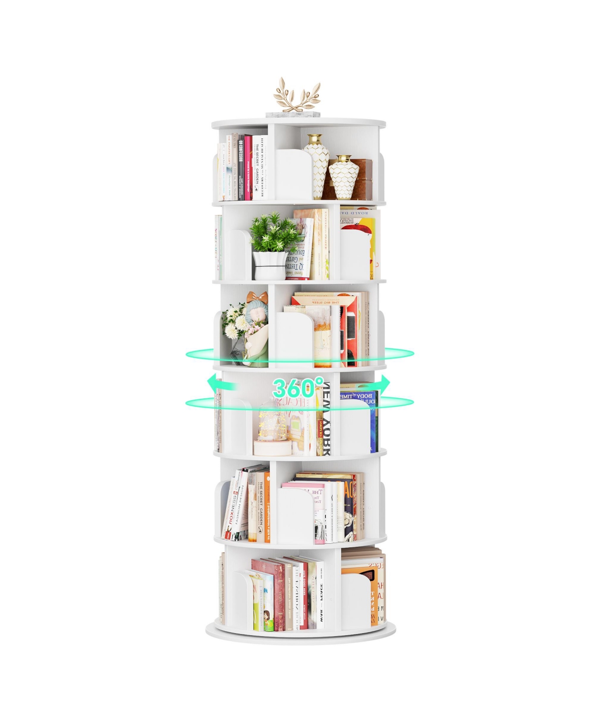 Click here for Aheaplus Rotating Bookcase  360 Display Corner Boo... prices