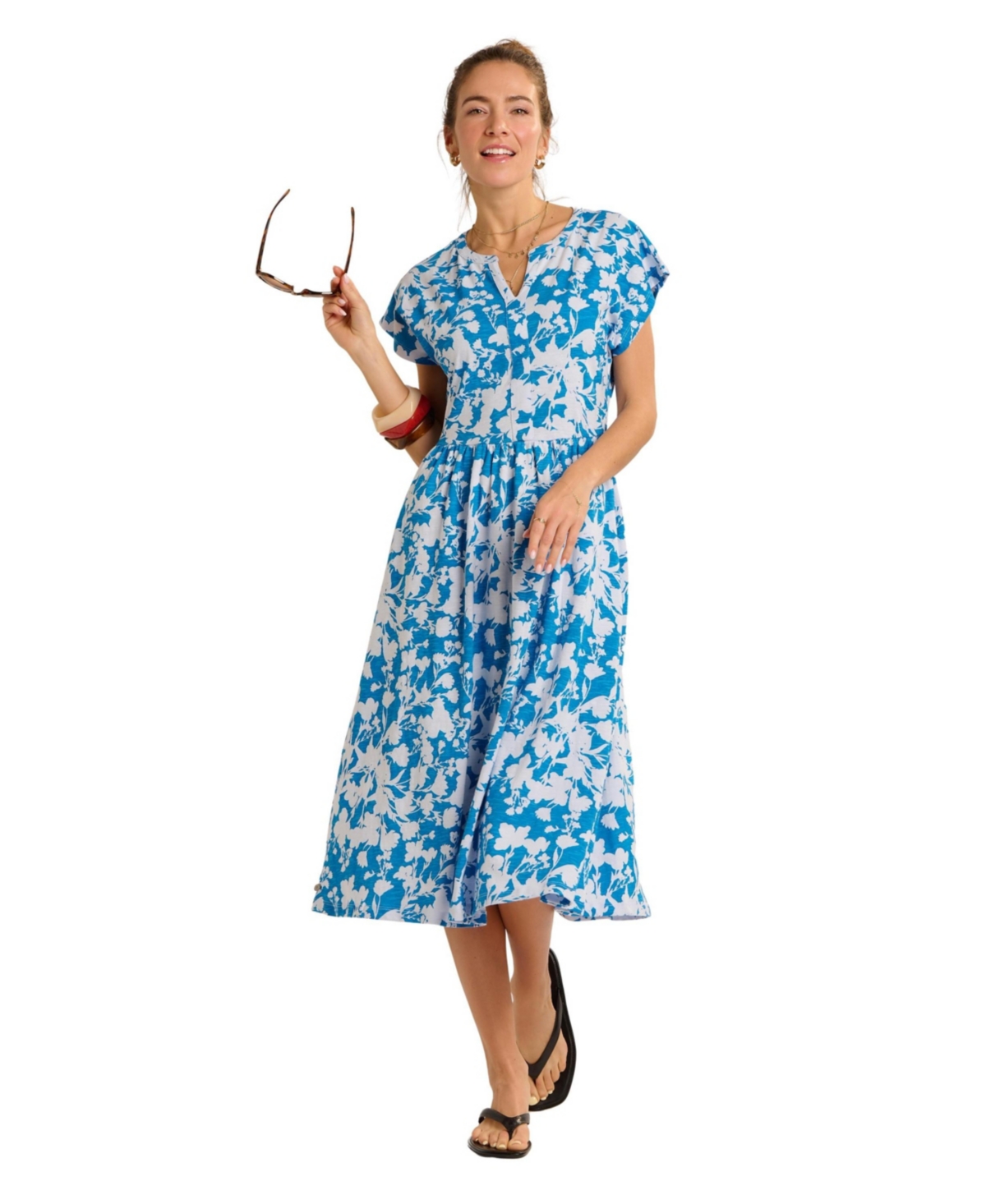 Click here for Brakeburn Womens Ranieli Floral Print Midi Dress -... prices