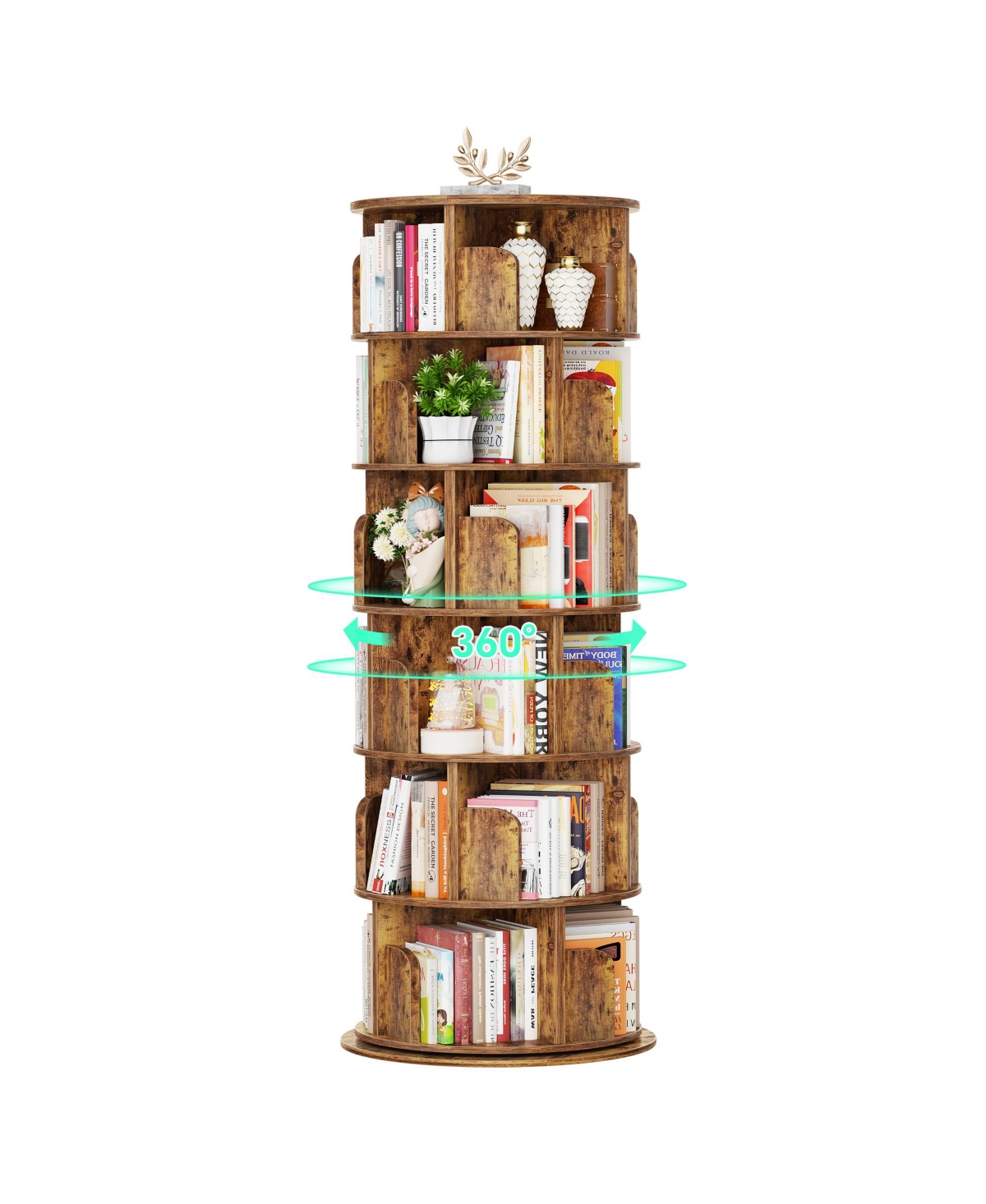 Click here for Aheaplus Rotating Bookcase  360 Display Corner Boo... prices