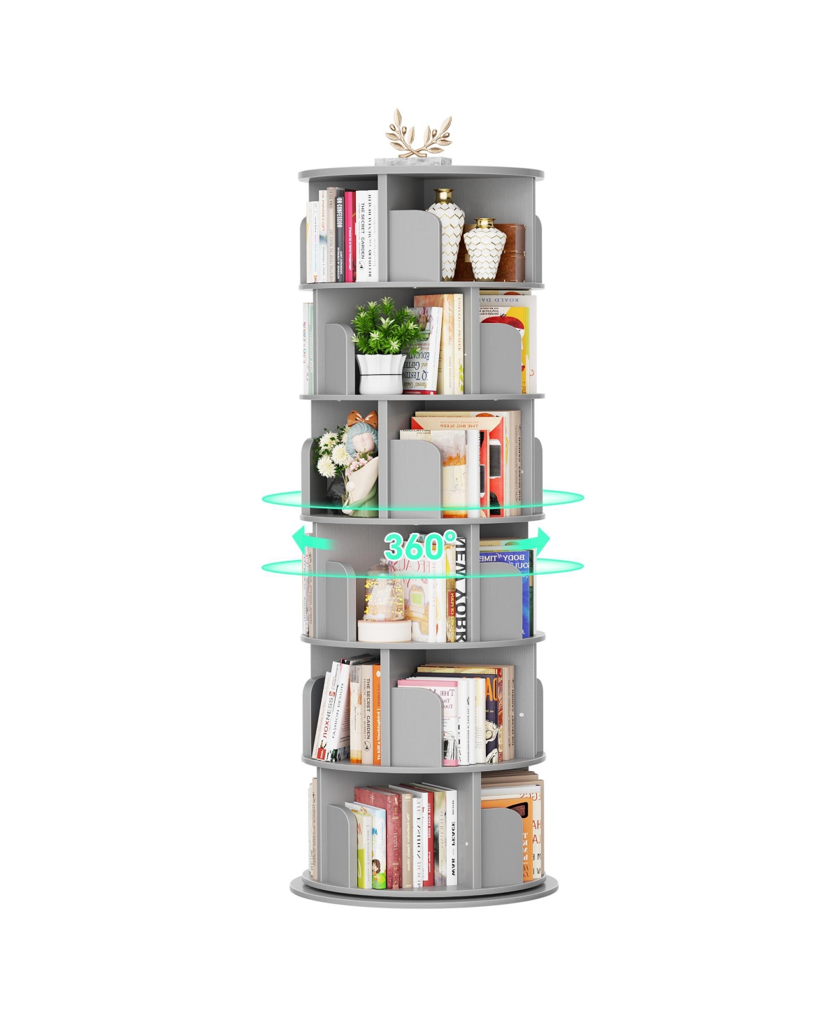 Click here for Aheaplus Rotating Bookcase  360 Display Corner Boo... prices