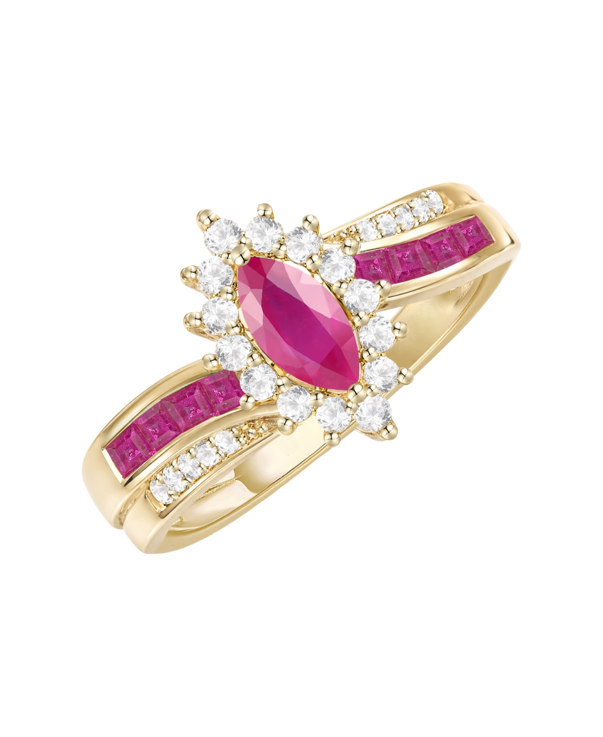 Click here for Macys Ruby (3/4 ct. t.w.) & Diamond (1/4 ct. t.w.)... prices