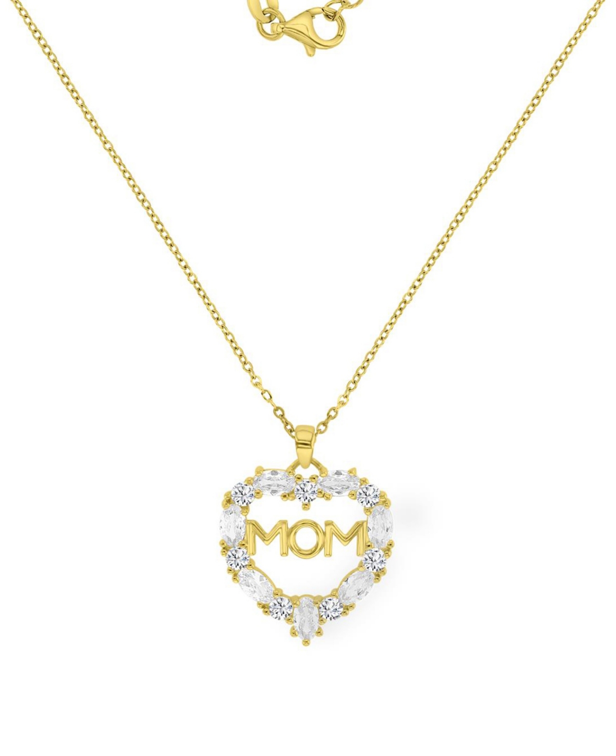Click here for Macys 14k Gold-Plated Crystal Heart Chain Necklace... prices