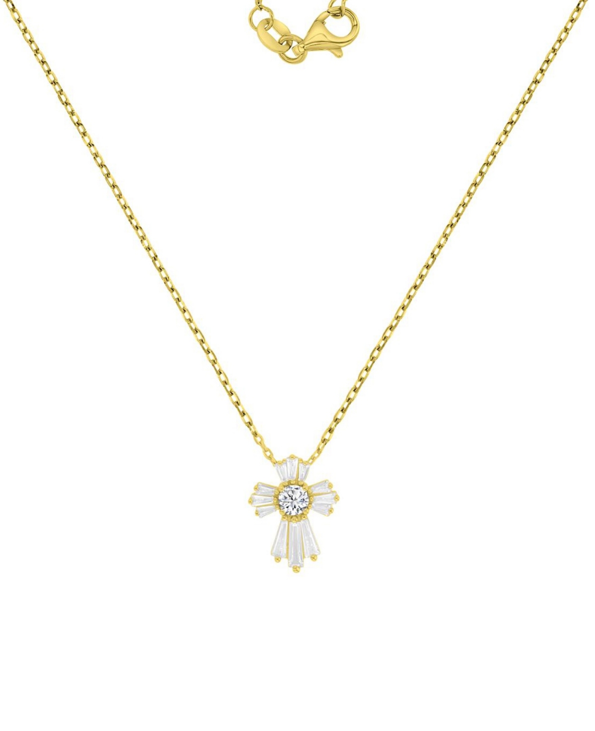 Click here for Macys 14k Gold-Plated Mini Crystal Charm Necklace... prices