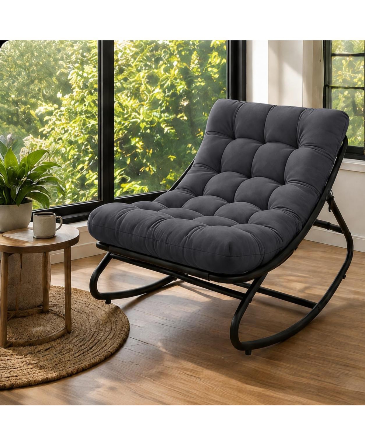 Click here for Papasan Rocking Chairs  30 Inch Oversized Egg Rock... prices