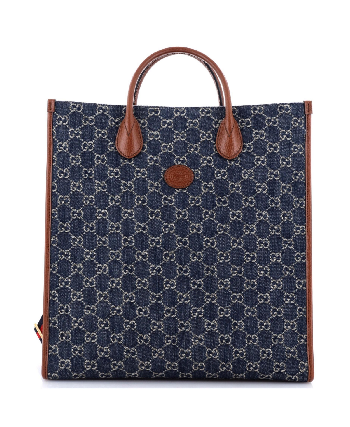 Click here for Pre-Owned Gucci Tall Interlocking G Patch Web Stra... prices