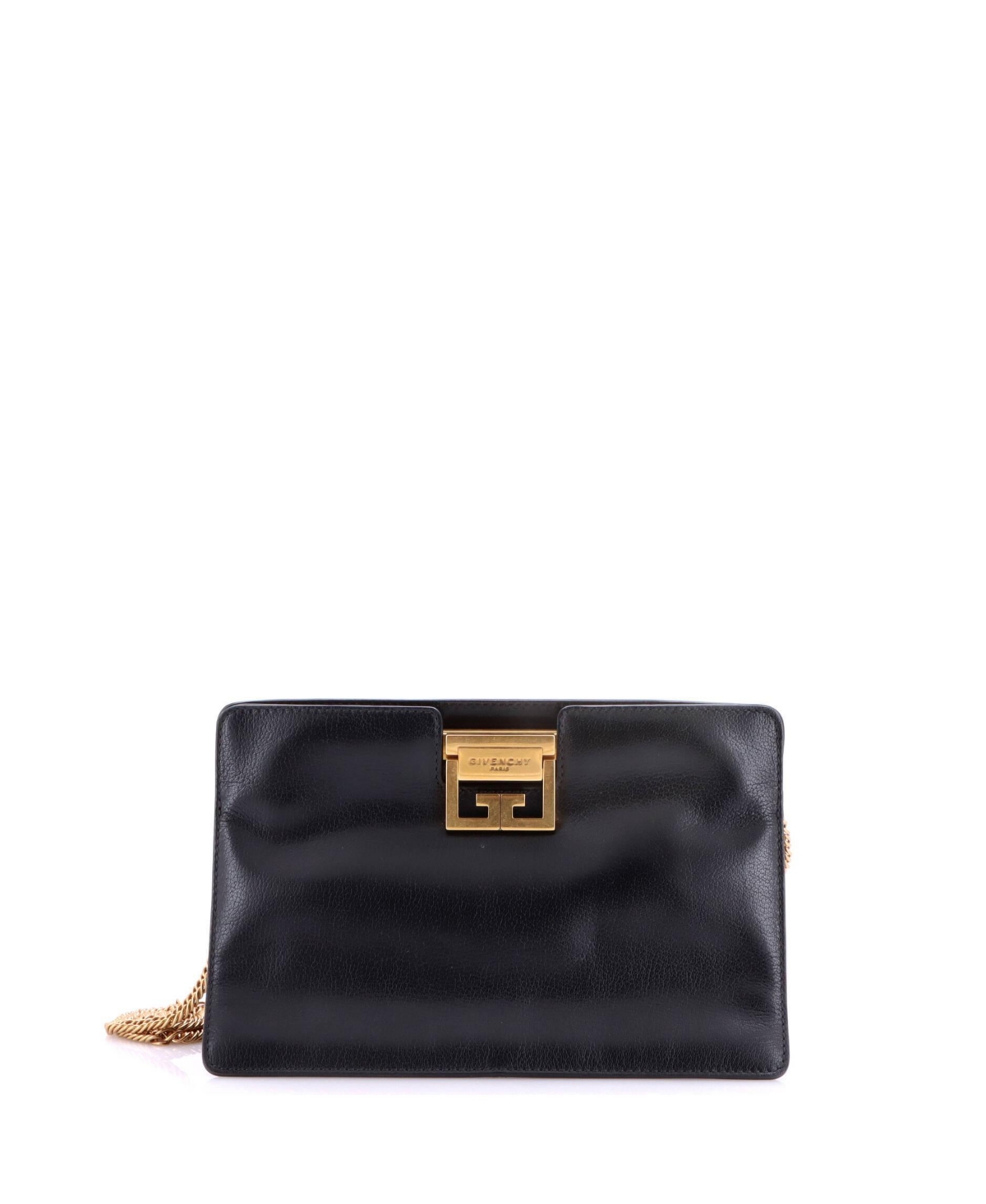 Click here for Pre-Owned Givenchy Medium GV3 Frame Clutch Leather... prices