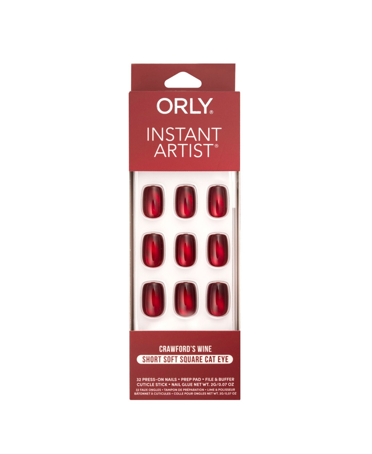 Click here for Orly Crawfords Wine Cat Eye Instant Artist Short S... prices