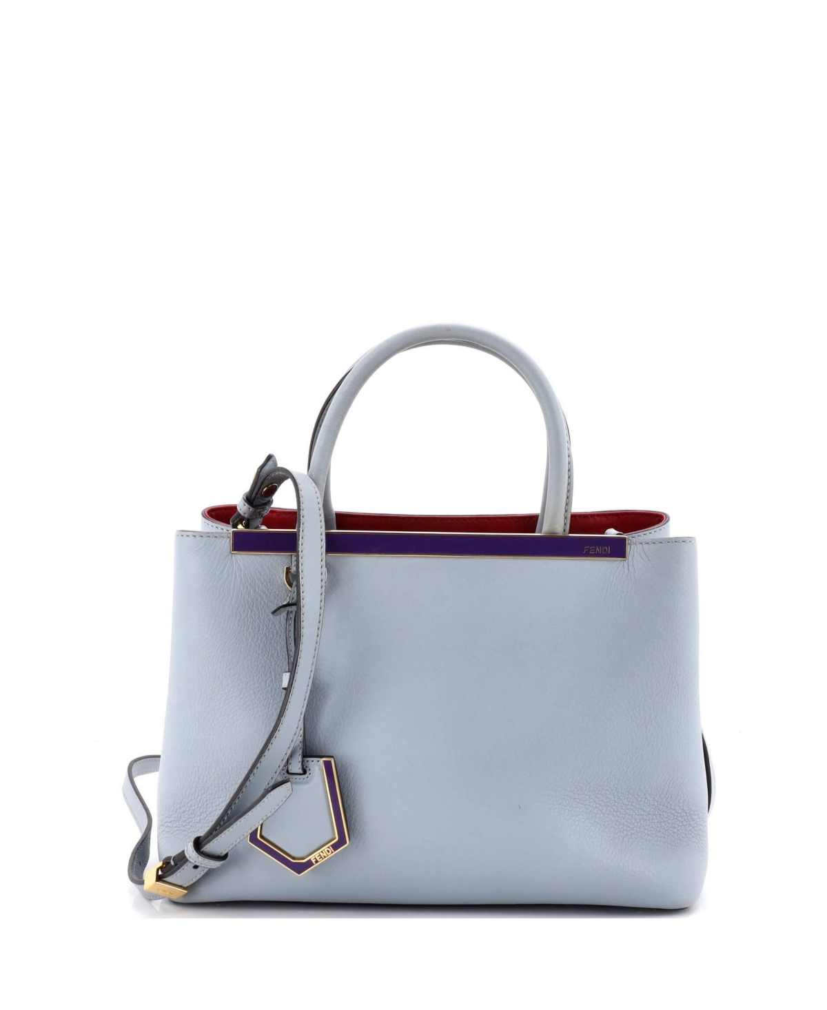 Click here for Pre-Owned Fendi Petite 2Jours Bag Leather - Blue prices