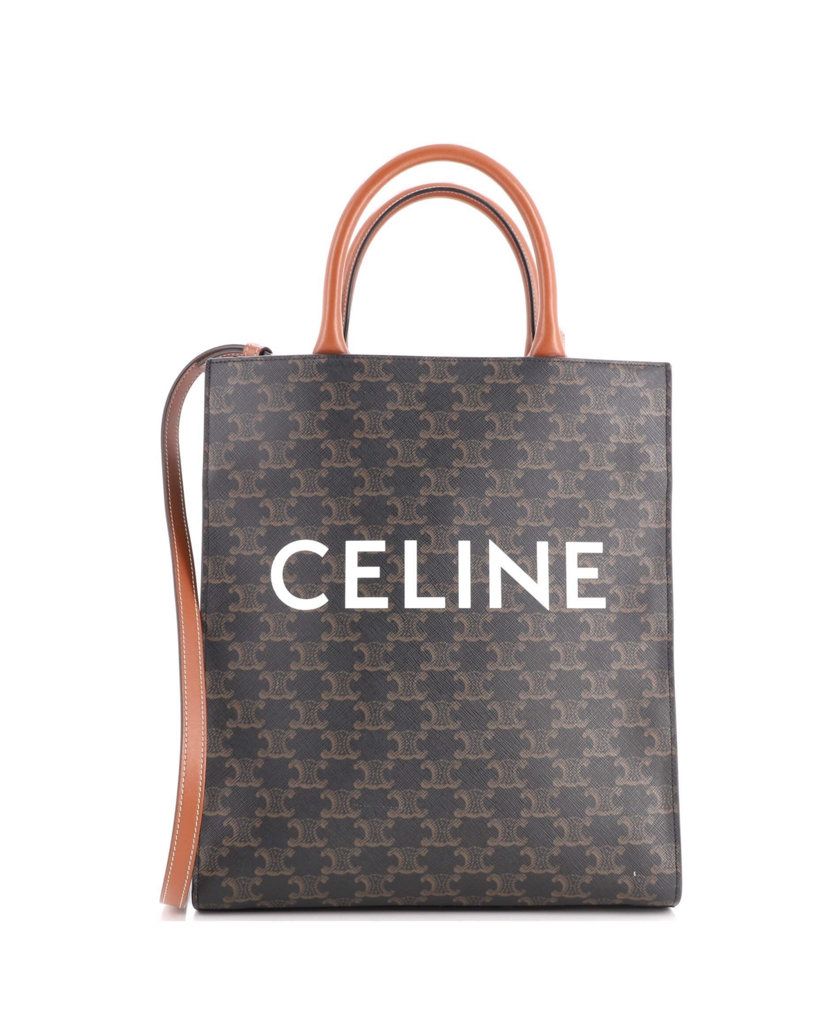 Click here for Pre-Owned Celine Small Vertical Cabas Tote Triomph... prices
