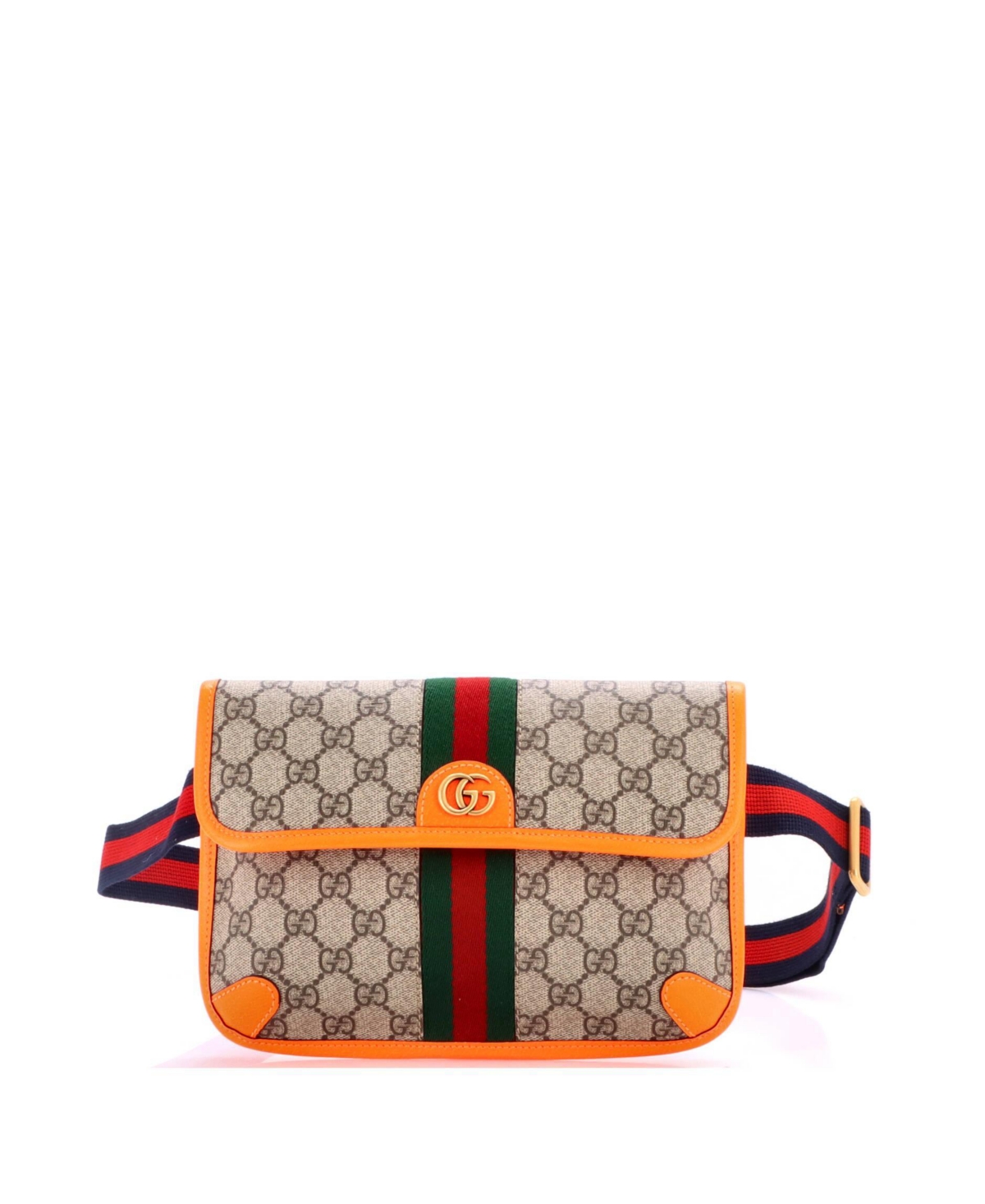 Click here for Pre-Owned Gucci Ophidia Flap Belt Bag Gg Coated Ca... prices