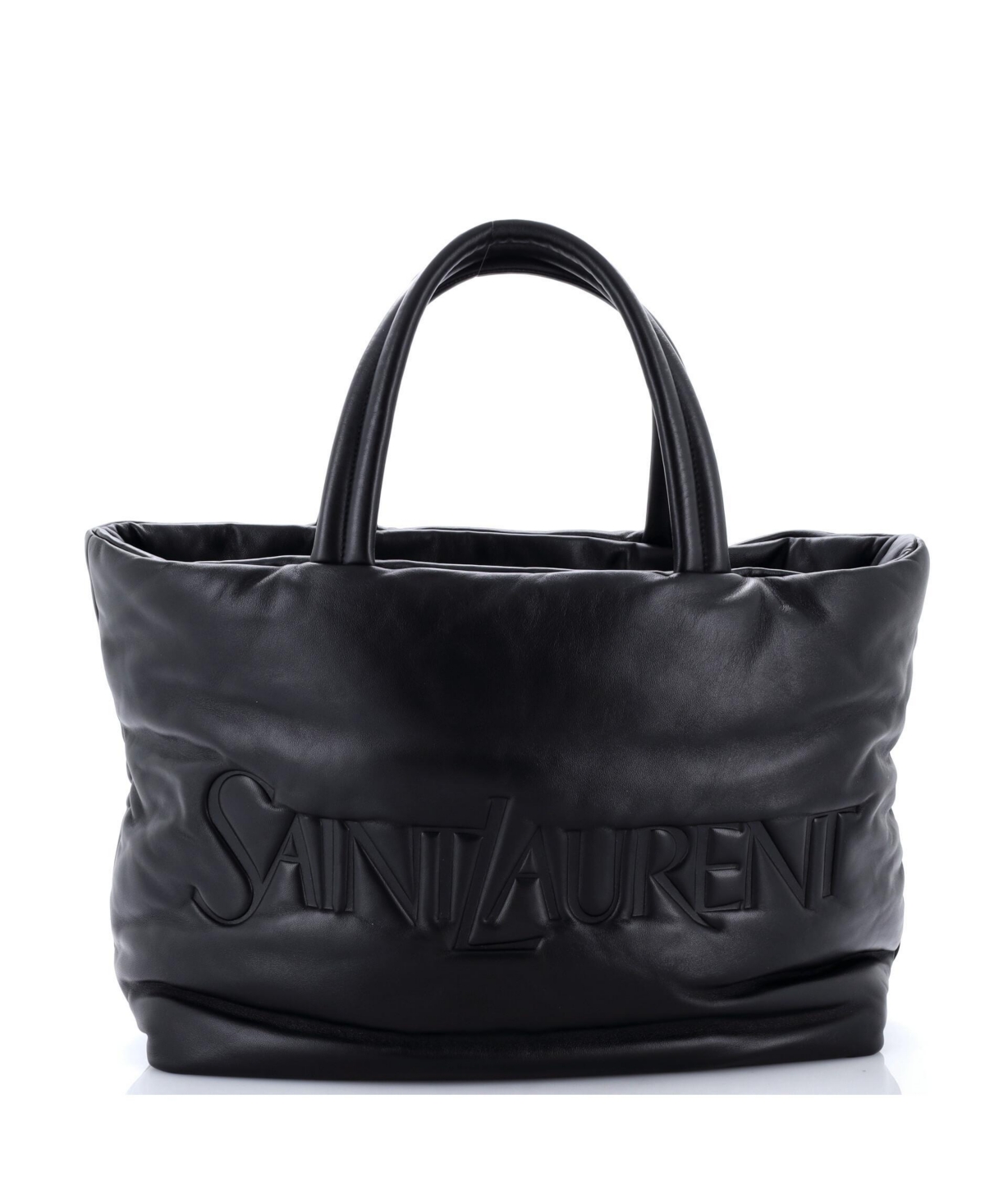 Click here for Pre-Owned Saint Laurent Debossed Logo Tote Padded... prices
