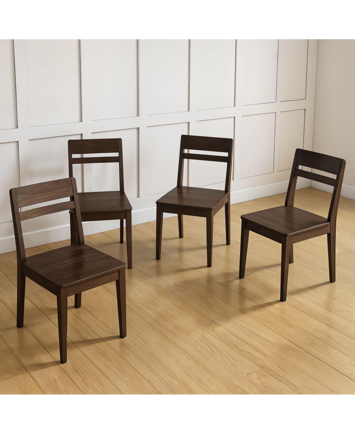 Click here for Grain & Grove Crew Dining Chair (4 pack) - Walnut prices
