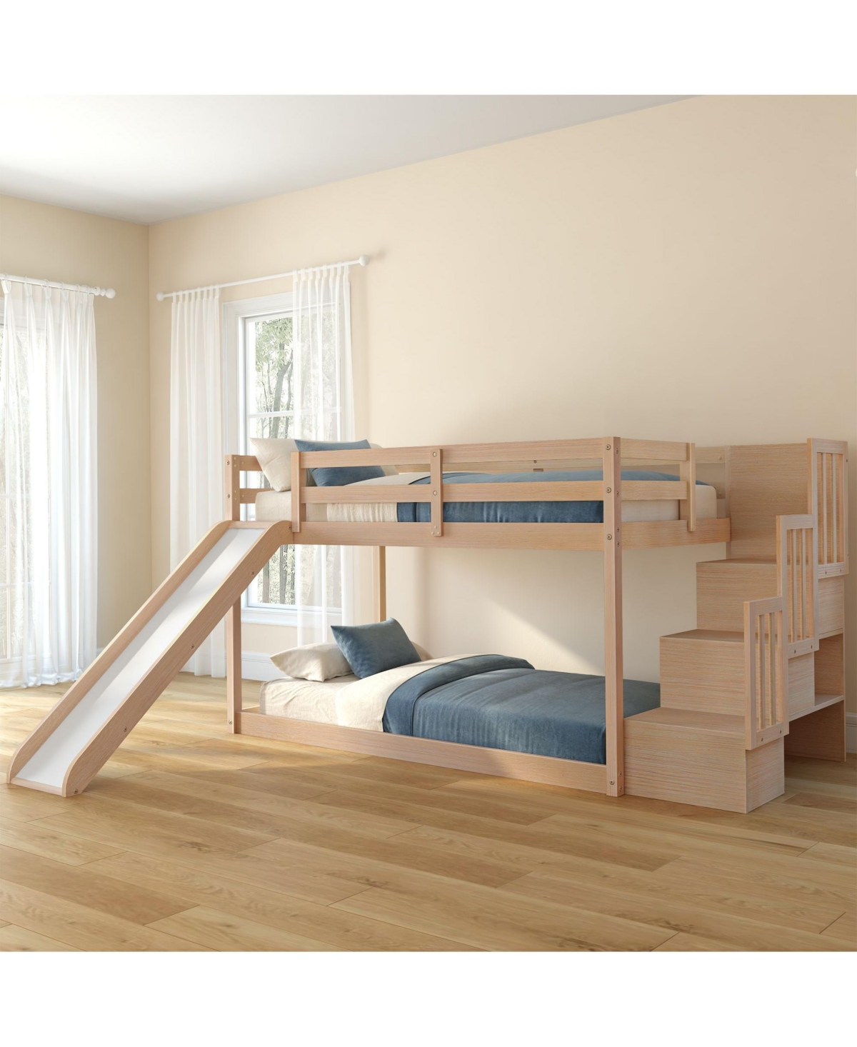 Click here for Grain and Grove Bear Plywood Twin/Twin Low Bunk w/... prices