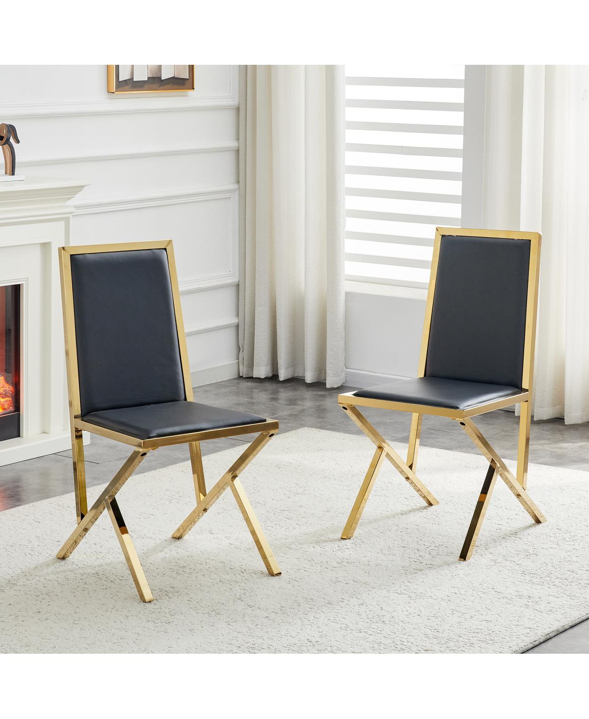 Click here for Streamdale Furniture 2-Pack Metal Framed Pu Dining... prices