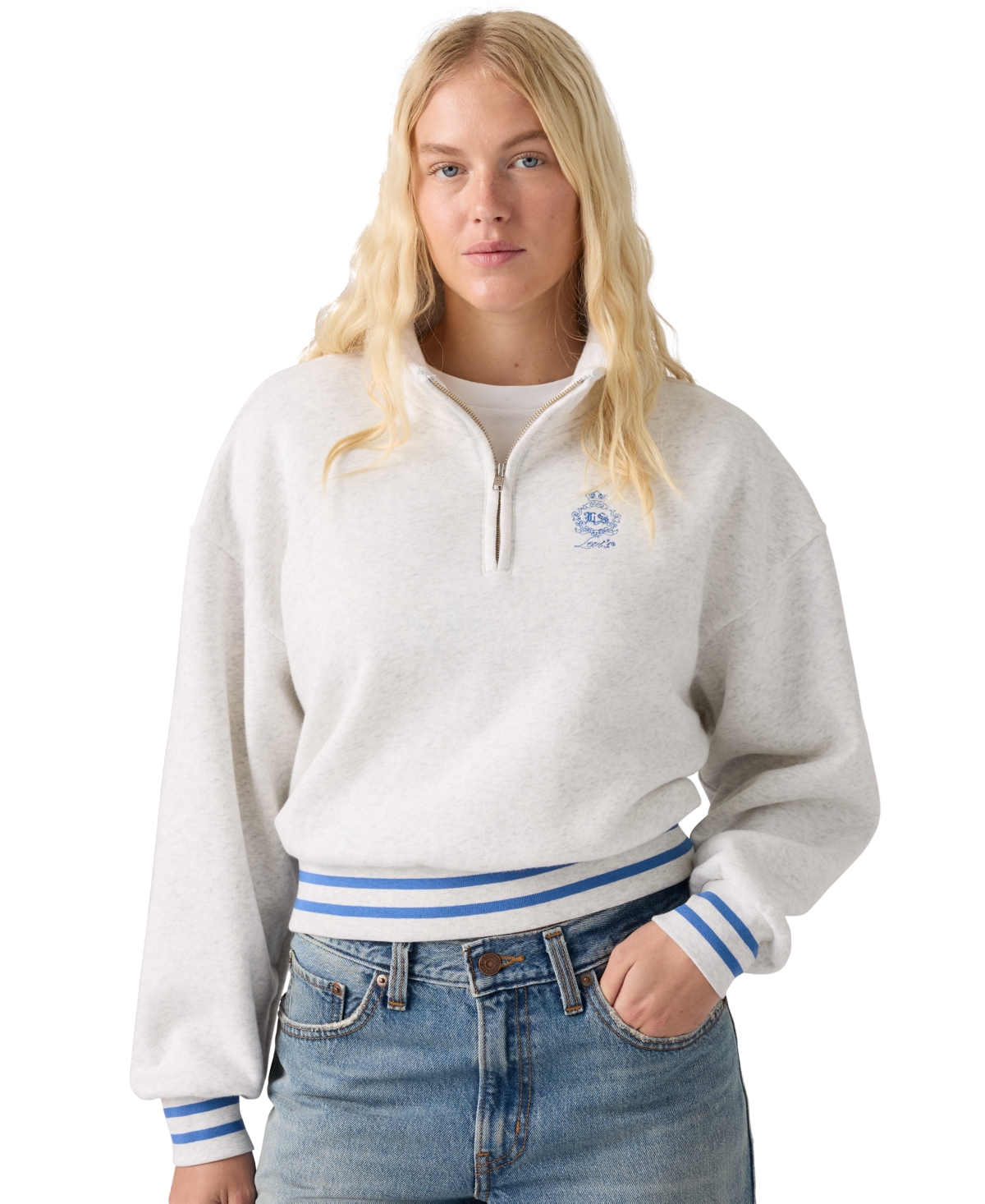 Click here for Levis Womens Cotton-Blend Everyday Sweatshirt - Do... prices
