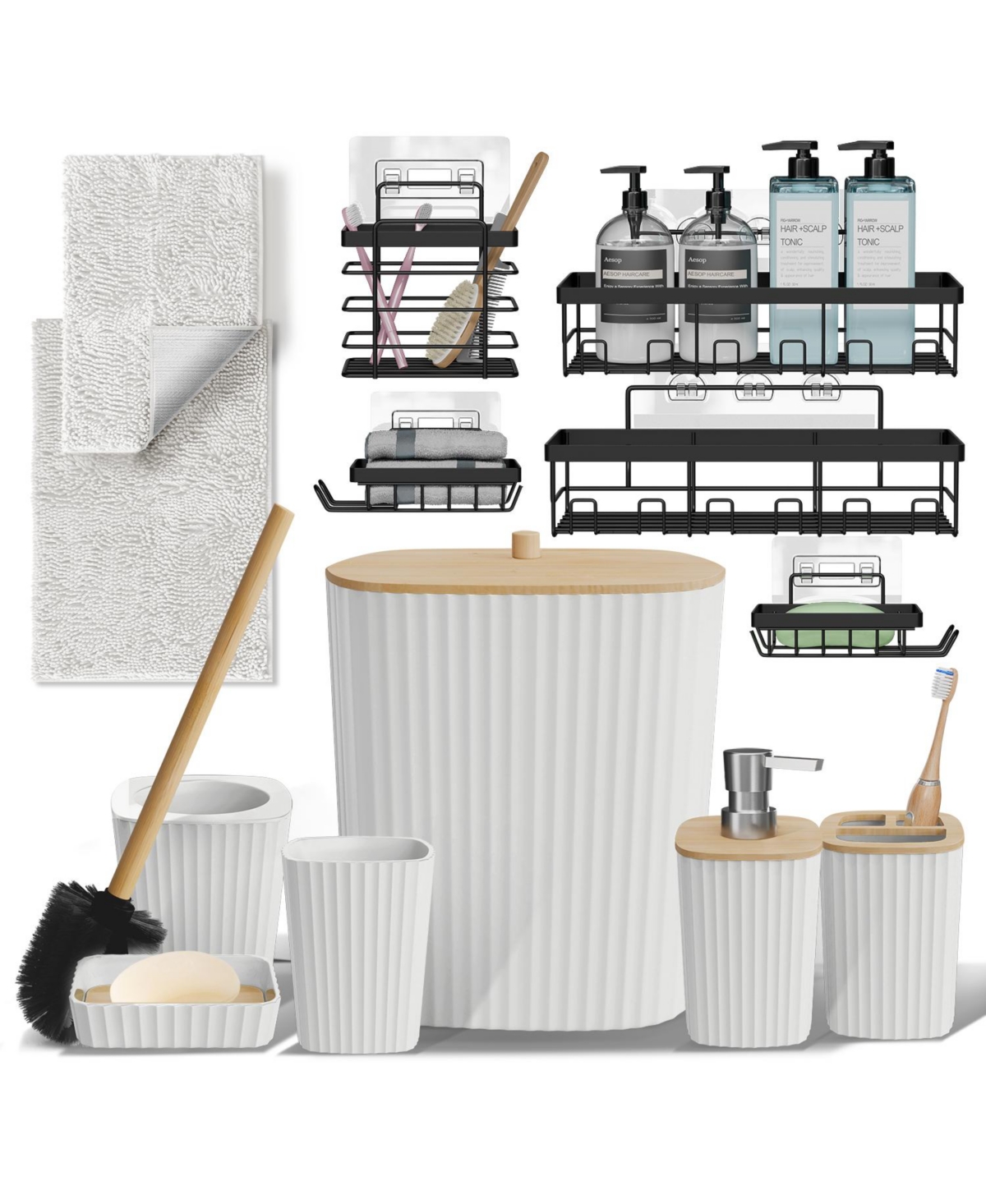 Click here for Modern Complete Bathroom Decor and Accessory Set w... prices