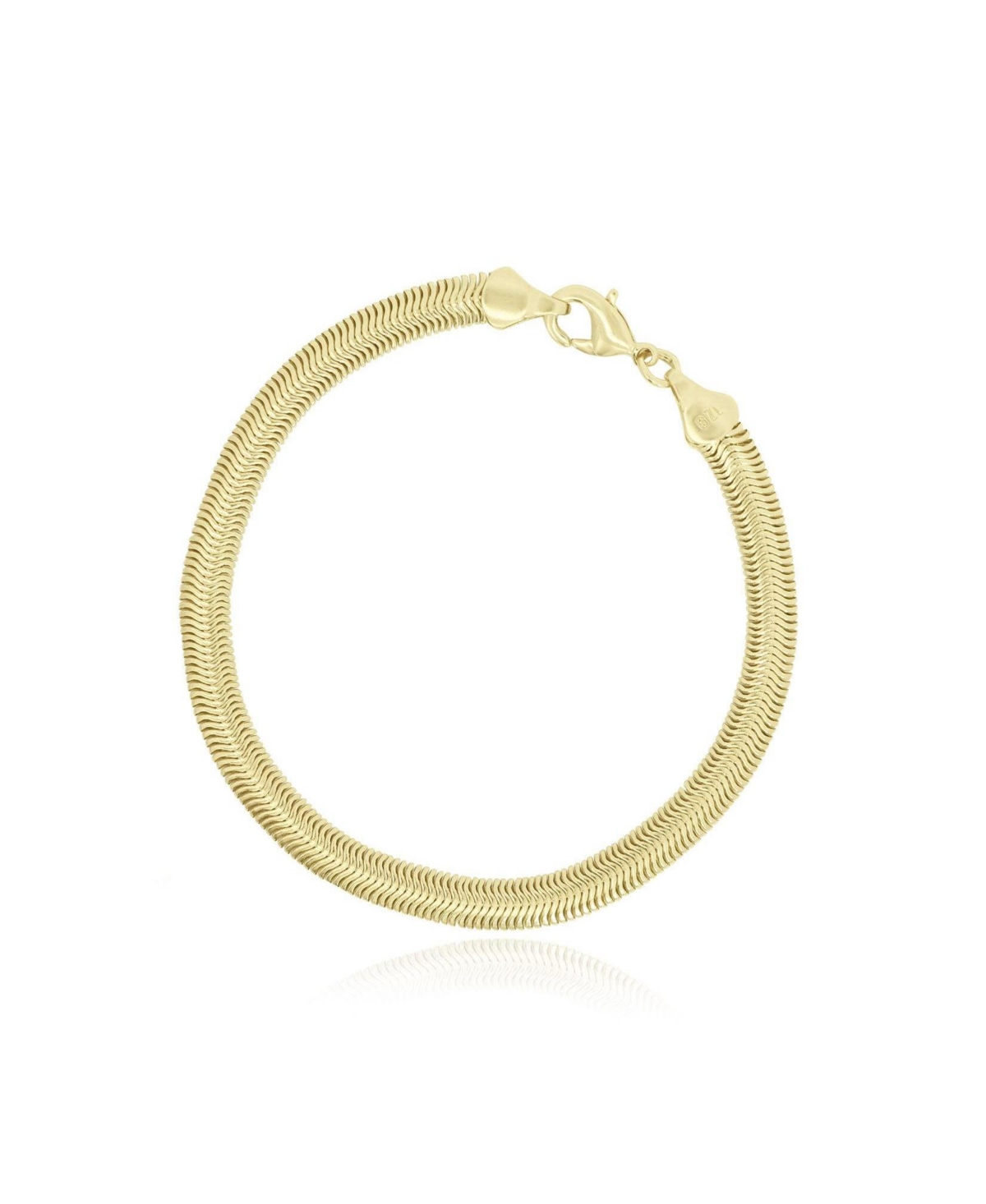 Click here for The Lovery Silk Snake Bracelet 5 Millimeters - Gol... prices