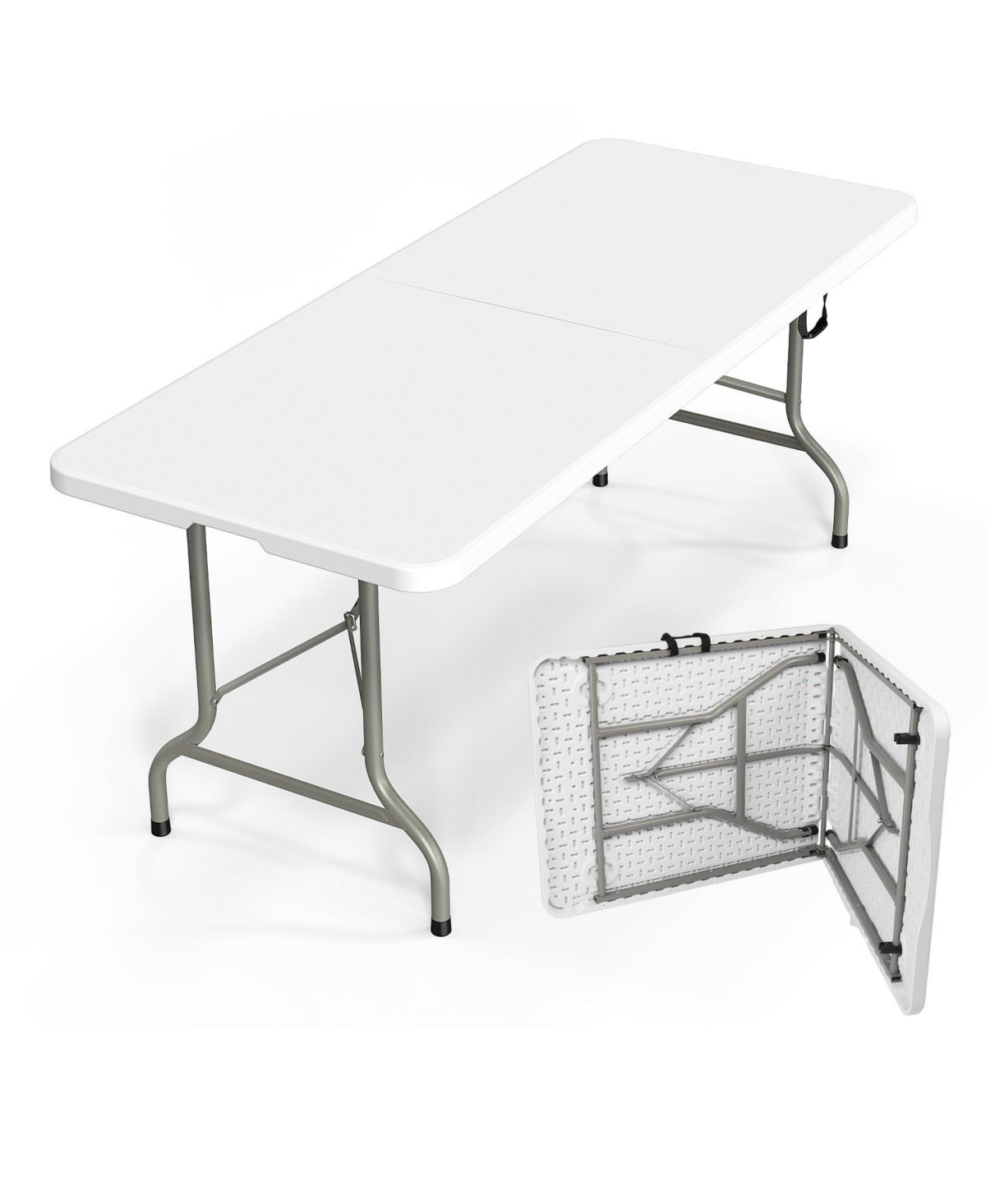 Click here for Aofar 6Feet Folding Table Portable Plastic Long Ta... prices