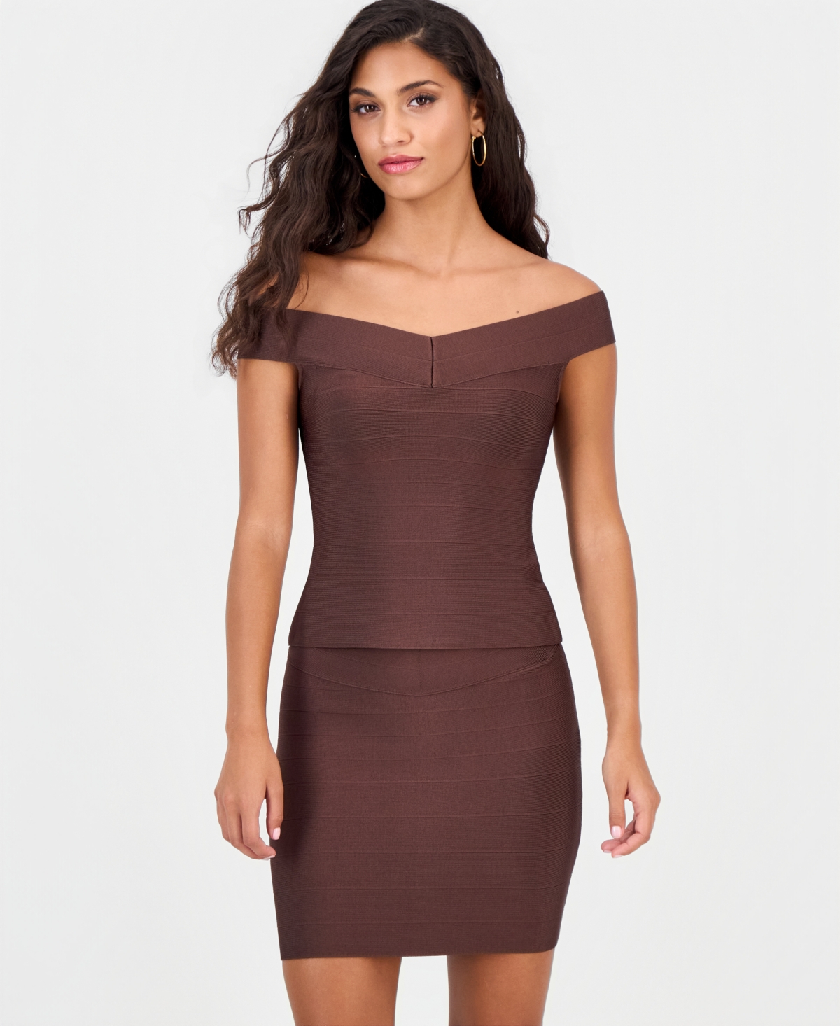 Click here for Guess Womens Off-The-Shoulder Alexis Bandage Top -... prices