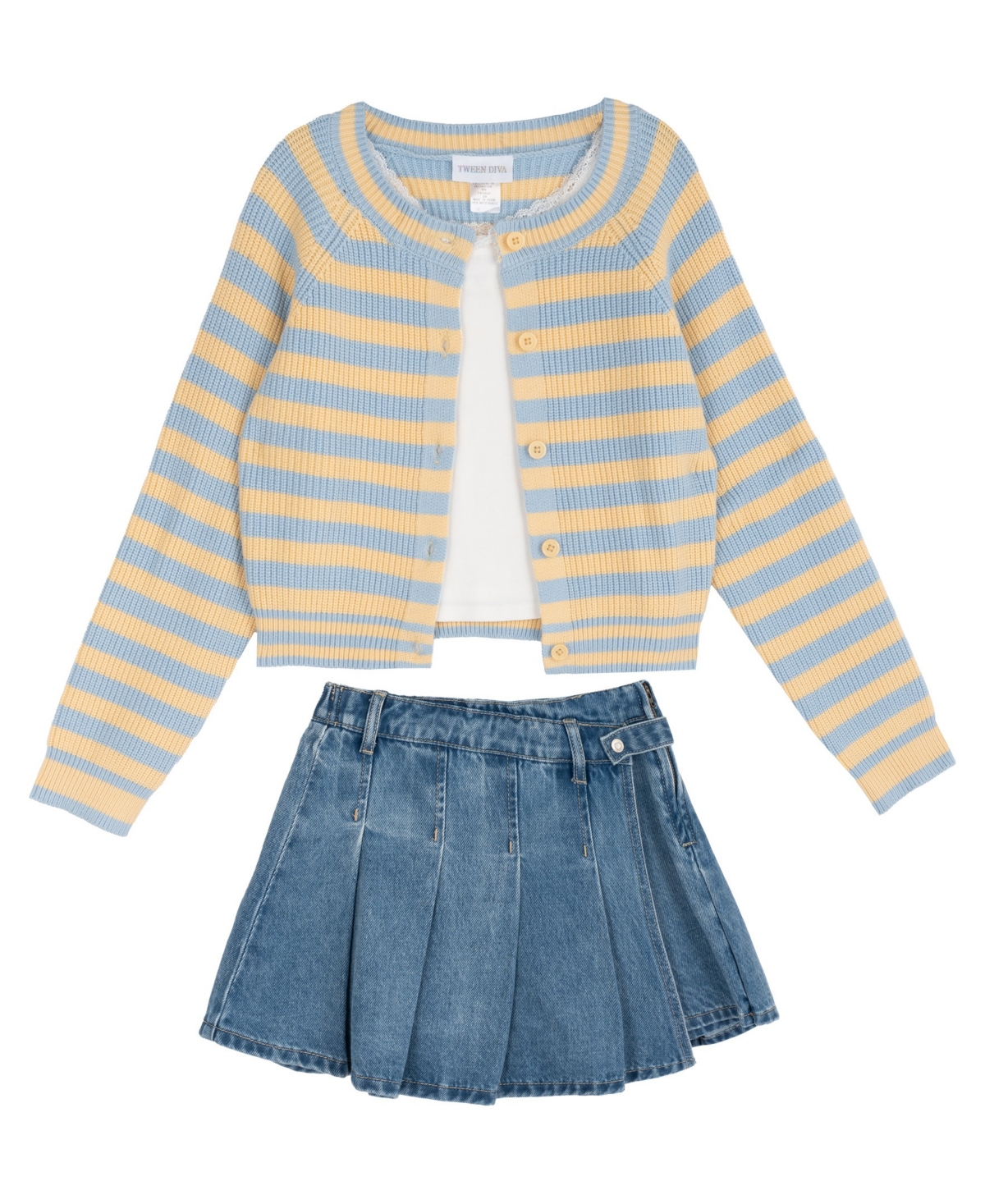 Click here for Tween Diva Girls 7-20 Long-Sleeve Sweater  Tank To... prices