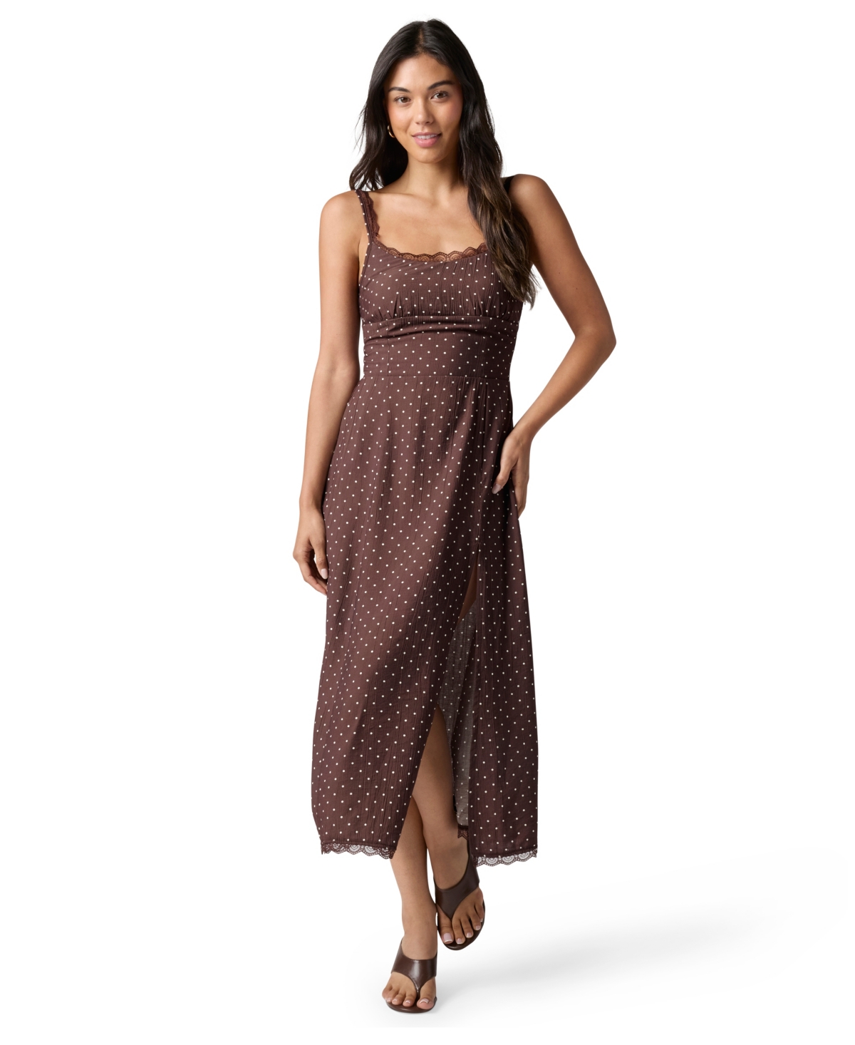 Click here for Florence By Mills Juniors Scoop Neck Midi Slip Dre... prices