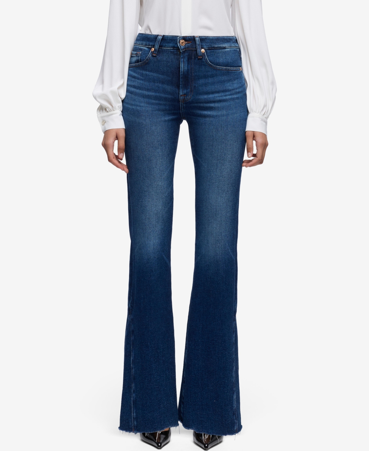 Click here for 7 For All Mankind Womens The Leggy Mid-Rise Bootcu... prices