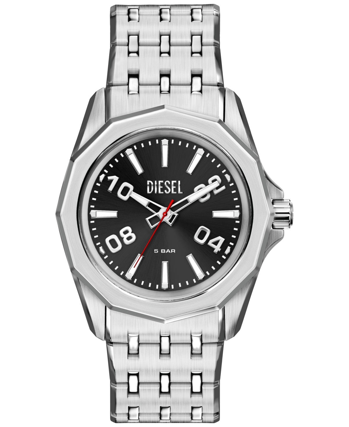Click here for Diesel Mens Stinger Three-Hand Quartz Silver Stain... prices