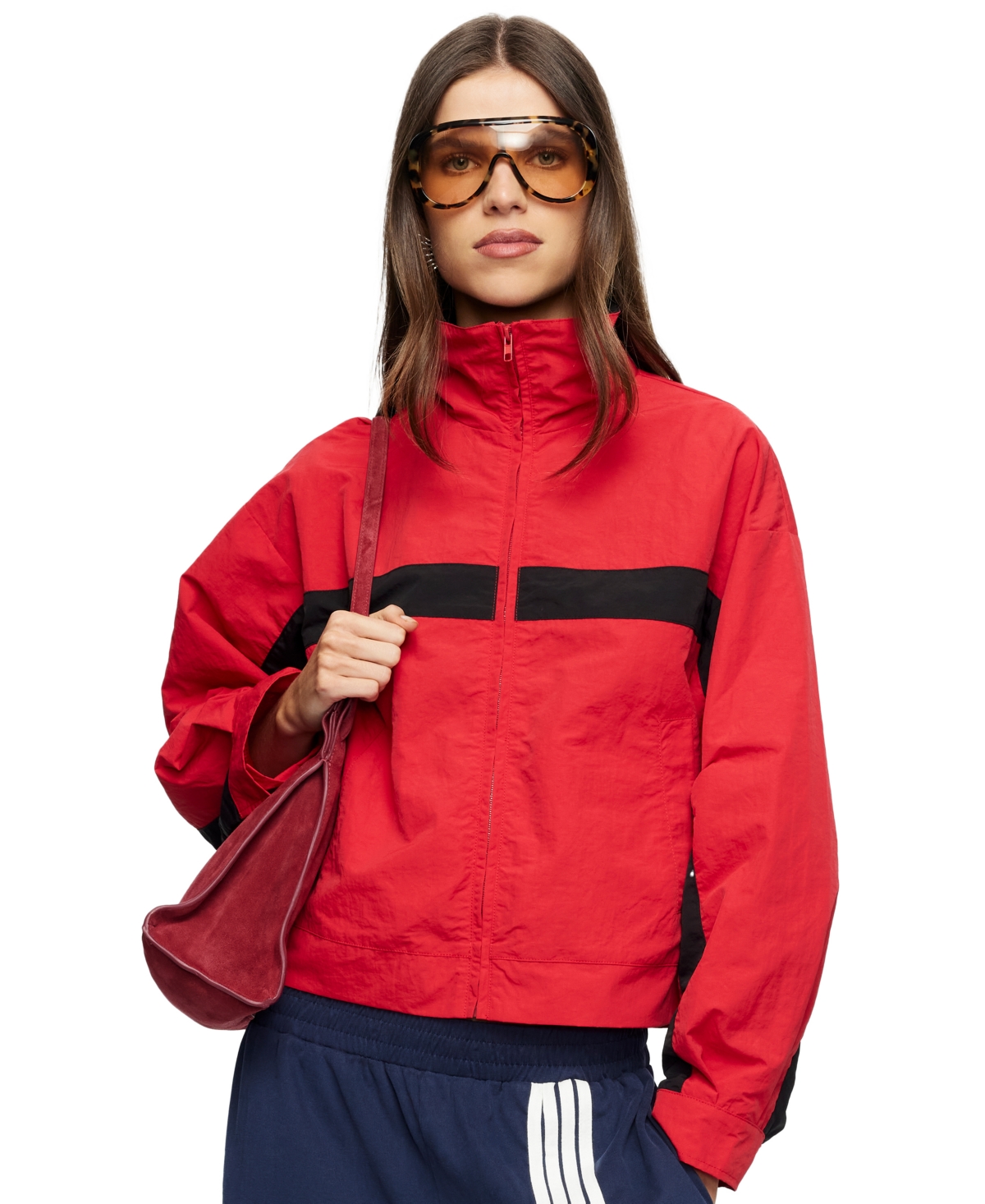 Click here for Lioness Womens Essential High Neck Windbreaker Jac... prices