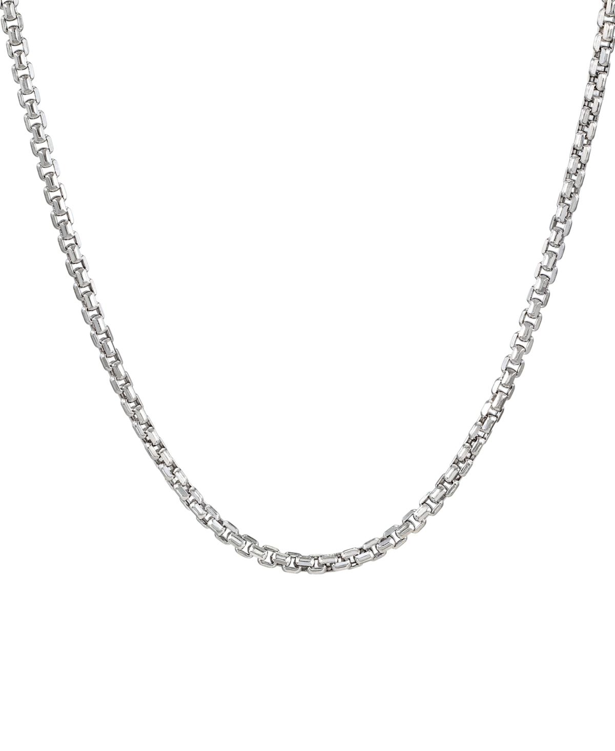 Click here for Macys Diamond-Cut Box Chain 18 Necklace in 14k Whi... prices