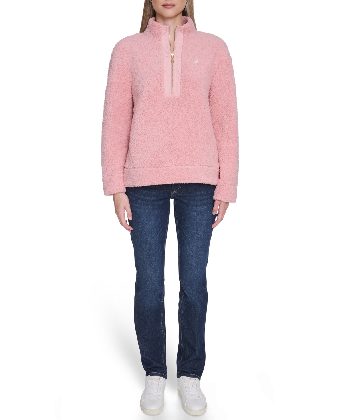 Click here for Nautica Womens Zip-Front Stand Collar Jacket - Bri... prices