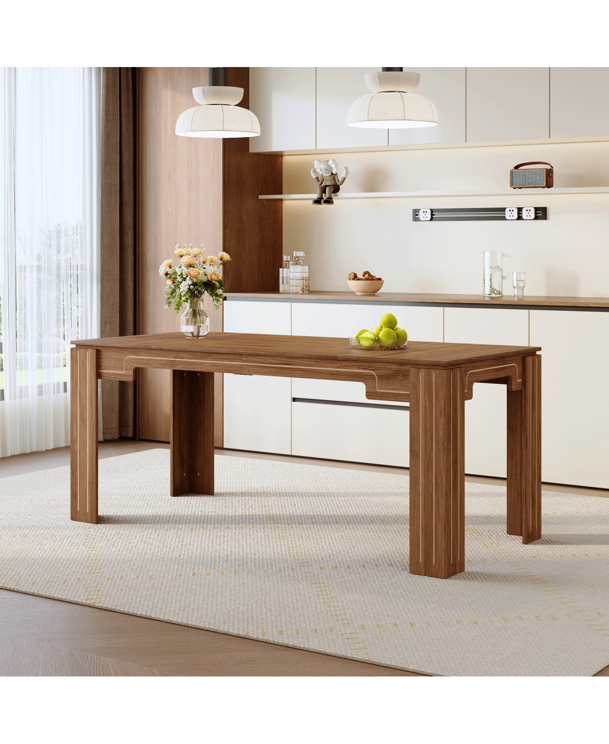 Click here for Streamdale Furniture 71 Walnut Mdf Spliced Dining... prices