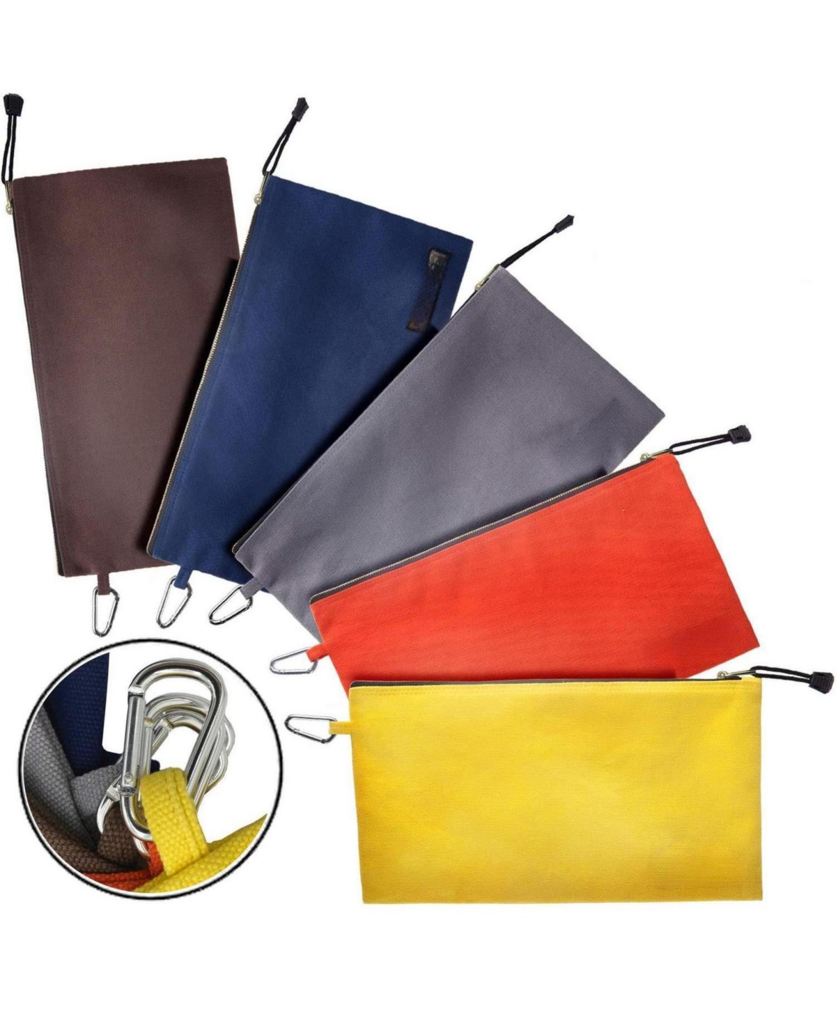 Click here for Xdovet Canvas Tool Pouch Zipper Bag Carabiner Clip... prices